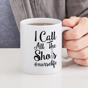 CafePress I Call All The Shots 15 Oz Ceramic Large Mug Ceramic Coffee Mug, Tea Cup 11 oz