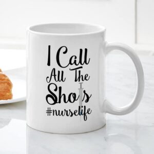 CafePress I Call All The Shots 15 Oz Ceramic Large Mug Ceramic Coffee Mug, Tea Cup 11 oz