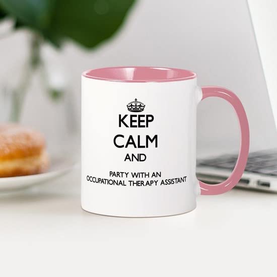 CafePress Keep Calm And Party With An Occupational Therapy A Ceramic Coffee Mug, Tea Cup 11 oz