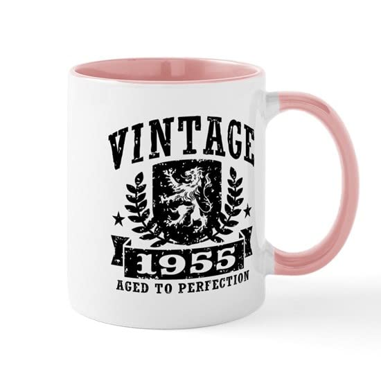 CafePress Vintage 1955 Mug Ceramic Coffee Mug, Tea Cup 11 oz