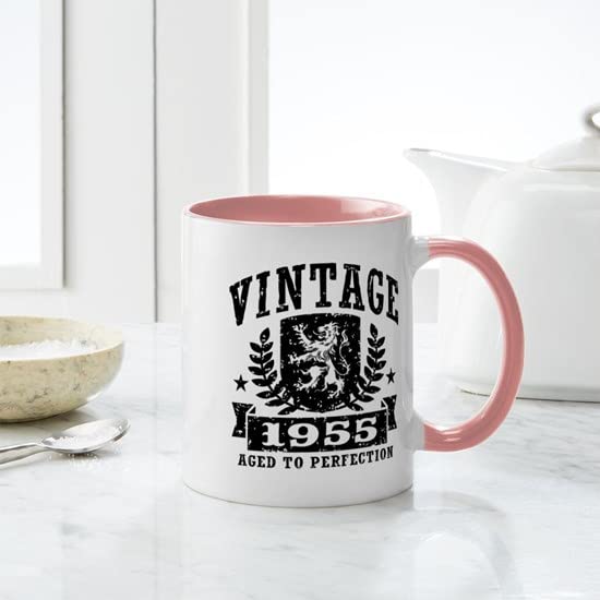 CafePress Vintage 1955 Mug Ceramic Coffee Mug, Tea Cup 11 oz