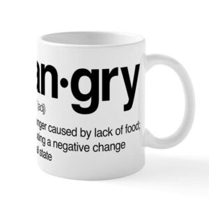 cafepress hangry definition 15 oz ceramic large mug ceramic coffee mug, tea cup 11 oz