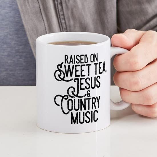 CafePress Raised On Sweet Tea Ceramic Coffee Mug, Tea Cup 11 oz