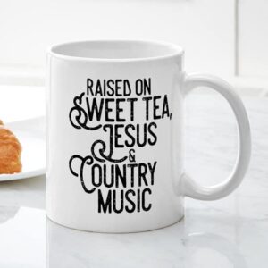 CafePress Raised On Sweet Tea Ceramic Coffee Mug, Tea Cup 11 oz