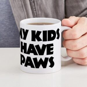 CafePress My Kids Has Paws Ceramic Coffee Mug, Tea Cup 11 oz