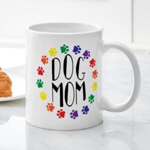 CafePress Dog Mom Mugs Ceramic Coffee Mug, Tea Cup 11 oz