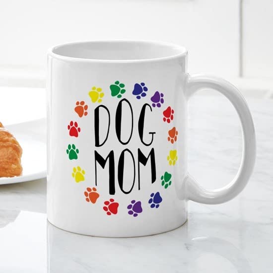 CafePress Dog Mom Mugs Ceramic Coffee Mug, Tea Cup 11 oz