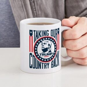 CafePress Trump 2020 Taking Our Country Ceramic Coffee Mug, Tea Cup 11 oz