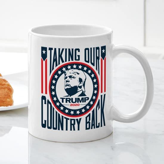 CafePress Trump 2020 Taking Our Country Ceramic Coffee Mug, Tea Cup 11 oz