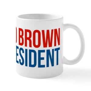 cafepress sherrod brown for president ceramic coffee mug, tea cup 11 oz