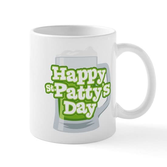 CafePress St Patty's Green Beer Ceramic Coffee Mug, Tea Cup 11 oz