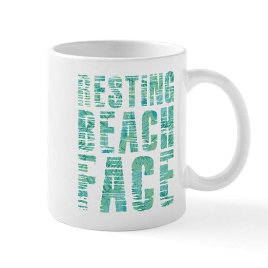 CafePress Resting Beach Face Print 15 Oz Ceramic Large Mug Ceramic Coffee Mug, Tea Cup 11 oz