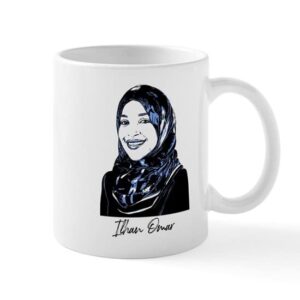 cafepress ilhan omar ceramic coffee mug, tea cup 11 oz