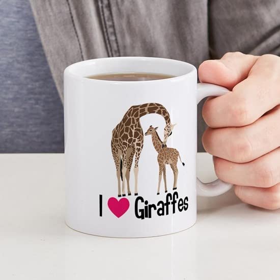 CafePress I Love Giraffes Ceramic Coffee Mug, Tea Cup 11 oz