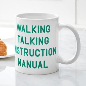 CafePress Walking Talking Instructional Manual Mug Ceramic Coffee Mug, Tea Cup 11 oz