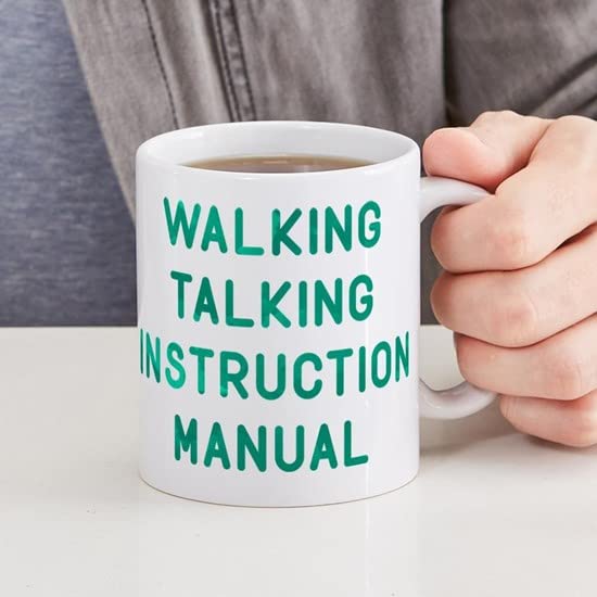 CafePress Walking Talking Instructional Manual Mug Ceramic Coffee Mug, Tea Cup 11 oz