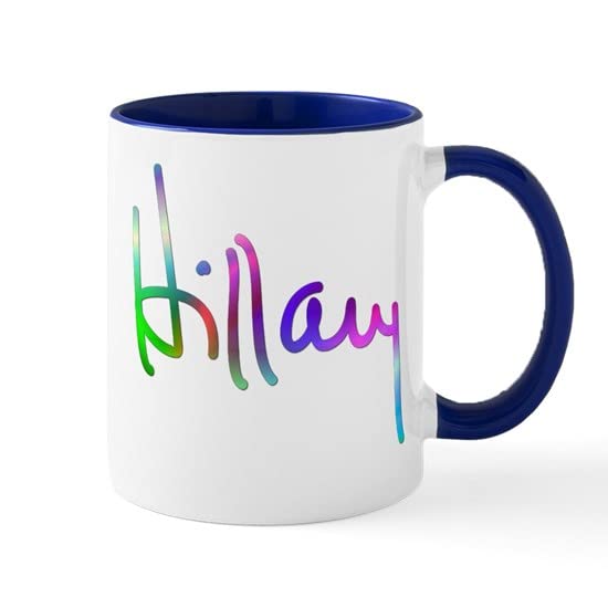 CafePress Hillary Rainbow Signature Mug Ceramic Coffee Mug, Tea Cup 11 oz