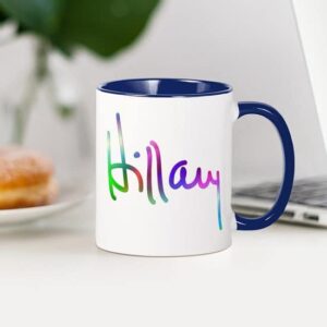 CafePress Hillary Rainbow Signature Mug Ceramic Coffee Mug, Tea Cup 11 oz