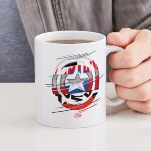 CafePress Captain America Shield Ceramic Coffee Mug, Tea Cup 11 oz