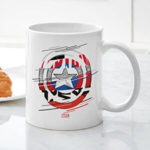 CafePress Captain America Shield Ceramic Coffee Mug, Tea Cup 11 oz