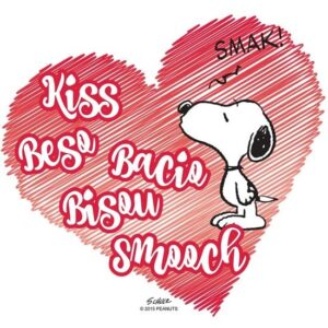 CafePress Snoopy Kisses Mug Ceramic Coffee Mug, Tea Cup 11 oz