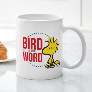 CafePress Bird Is The Word (Light) Ceramic Mug Ceramic Coffee Mug, Tea Cup 11 oz