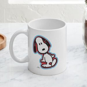 CafePress Peanuts Flair Snoopy Tote Mugs Ceramic Coffee Mug, Tea Cup 11 oz