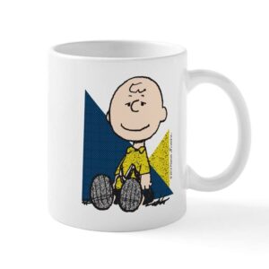 cafepress charlie brown sitting ceramic mug ceramic coffee mug, tea cup 11 oz