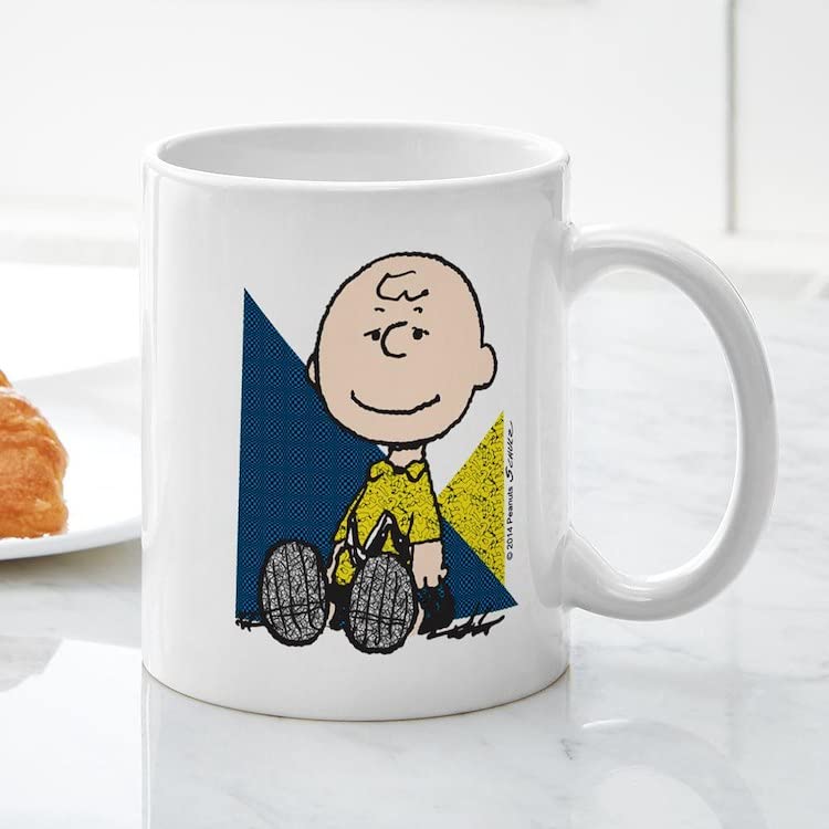 CafePress Charlie Brown Sitting Ceramic Mug Ceramic Coffee Mug, Tea Cup 11 oz