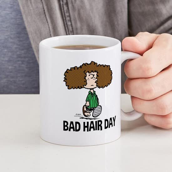 CafePress Peppermint Patty Bad Hair Day 20 Oz Ceramic Mega M Ceramic Coffee Mug, Tea Cup 11 oz