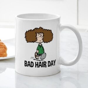 CafePress Peppermint Patty Bad Hair Day 20 Oz Ceramic Mega M Ceramic Coffee Mug, Tea Cup 11 oz