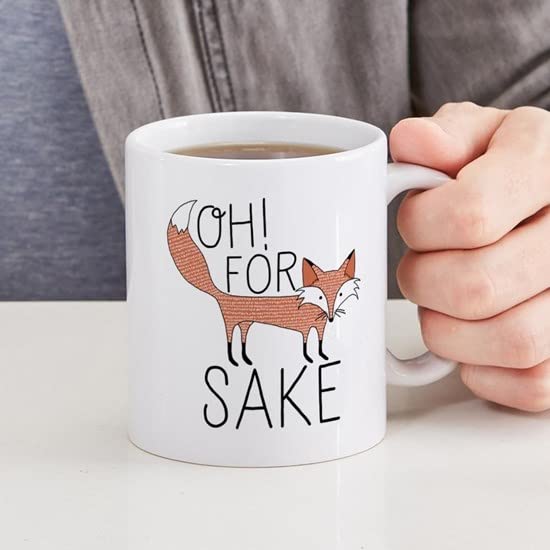 CafePress Oh! For Fox Sake Mugs Ceramic Coffee Mug, Tea Cup 11 oz