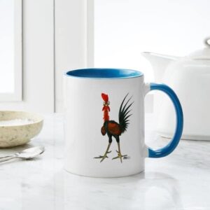 CafePress Crazy Rooster Mugs Ceramic Coffee Mug, Tea Cup 11 oz