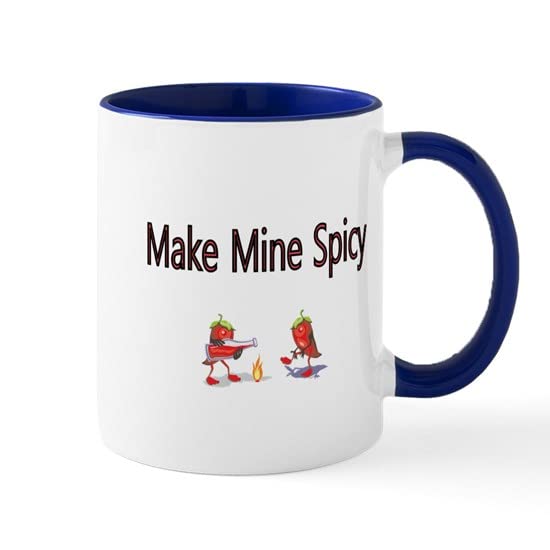 CafePress Make Mine Spicy Mug Ceramic Coffee Mug, Tea Cup 11 oz