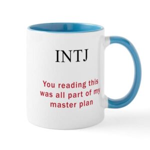 cafepress intj plan mug ceramic coffee mug, tea cup 11 oz