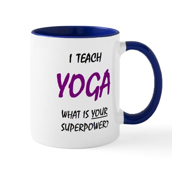 CafePress Teach Yoga Mug Mugs Ceramic Coffee Mug, Tea Cup 11 oz