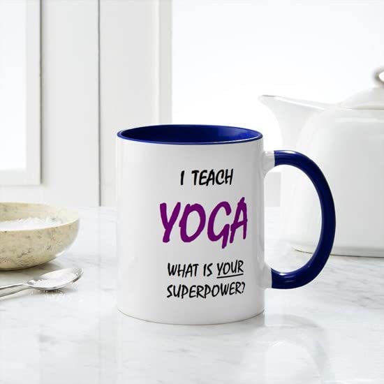 CafePress Teach Yoga Mug Mugs Ceramic Coffee Mug, Tea Cup 11 oz