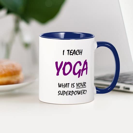 CafePress Teach Yoga Mug Mugs Ceramic Coffee Mug, Tea Cup 11 oz