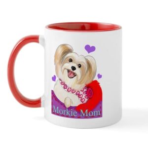 cafepress morkie mom mug ceramic coffee mug, tea cup 11 oz