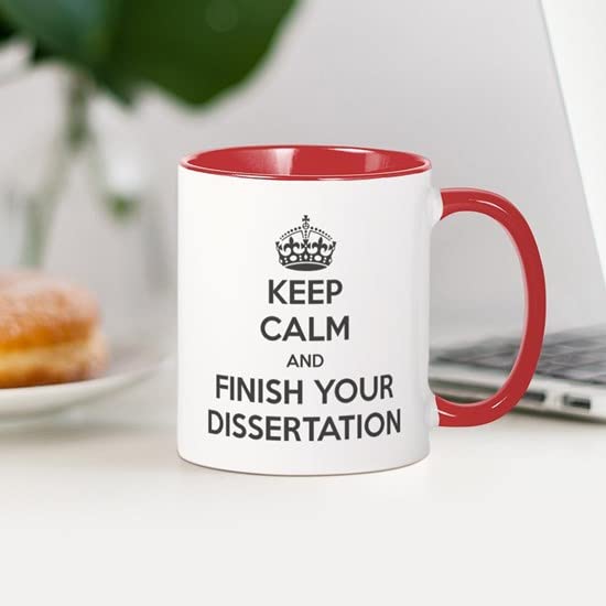 CafePress Keep Calm And Finish Your Dissertation Mug Ceramic Coffee Mug, Tea Cup 11 oz