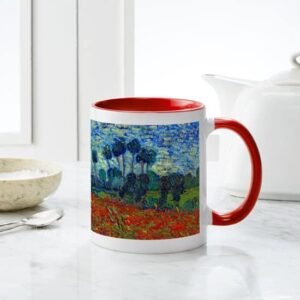 CafePress Van Gogh Poppy Field Mug Ceramic Coffee Mug, Tea Cup 11 oz