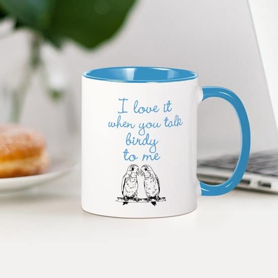 CafePress Talk Birdy To Me Mug Ceramic Coffee Mug, Tea Cup 11 oz