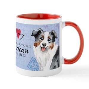 cafepress miniature american shepherd mug ceramic coffee mug, tea cup 11 oz