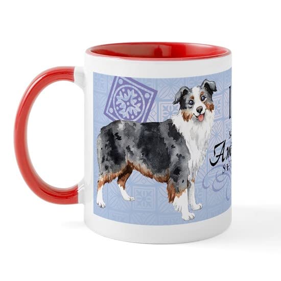 CafePress Miniature American Shepherd Mug Ceramic Coffee Mug, Tea Cup 11 oz