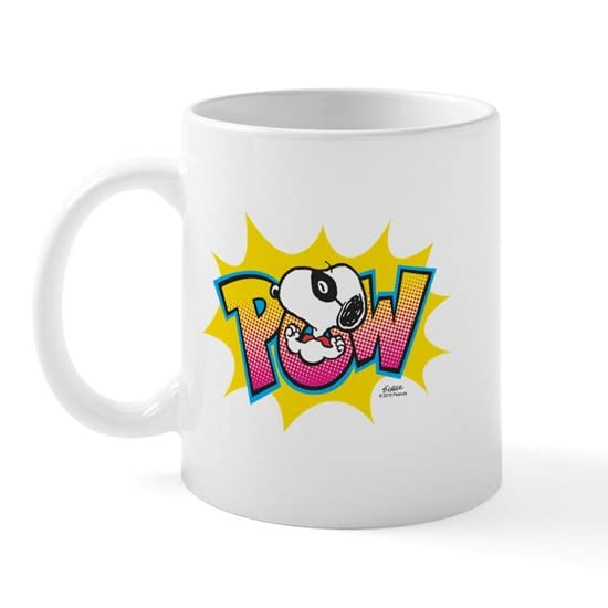 CafePress Peanuts Snoopy Pow Mug Ceramic Coffee Mug, Tea Cup 11 oz