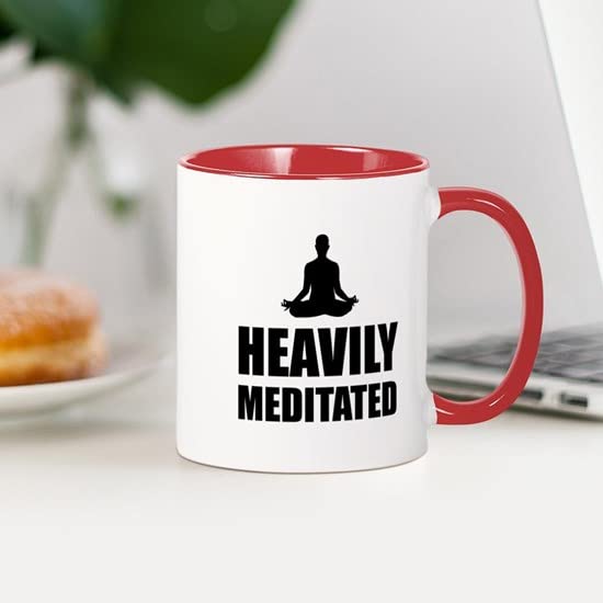 CafePress Heavily Meditated Mugs Ceramic Coffee Mug, Tea Cup 11 oz