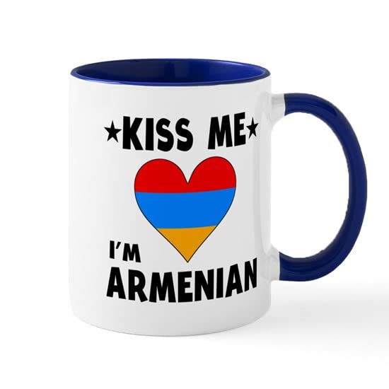 CafePress Kiss Me I'm Armenian Mugs Ceramic Coffee Mug, Tea Cup 11 oz