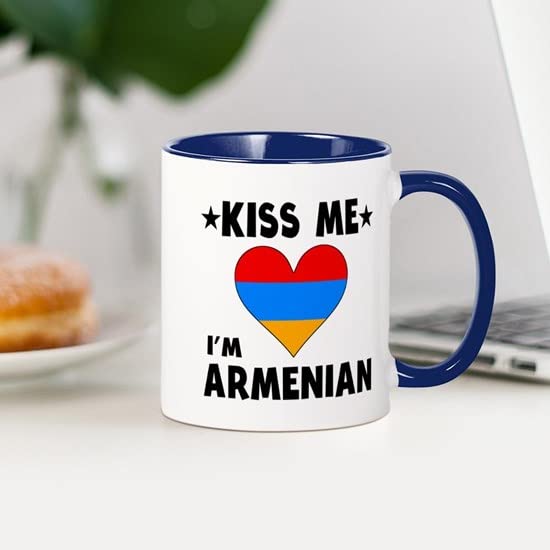 CafePress Kiss Me I'm Armenian Mugs Ceramic Coffee Mug, Tea Cup 11 oz