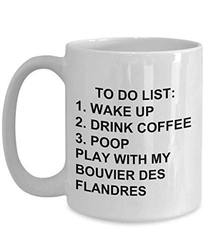 Bouvier Des Flandres Owner Mug Dog Lovers To Do List Funny Coffee Mug Tea Cup Gag Mug for Men Women