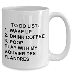 Bouvier Des Flandres Owner Mug Dog Lovers To Do List Funny Coffee Mug Tea Cup Gag Mug for Men Women